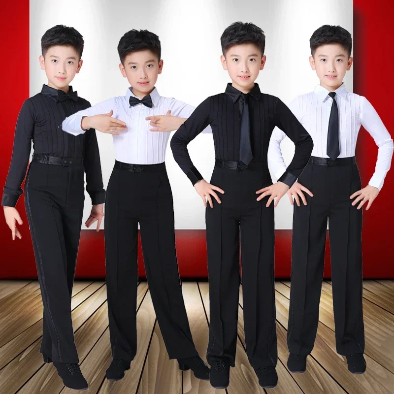 Ropa-de-baile-profesional-para-ni-os-camisa-de-salsa-y-pantalones-traje ...