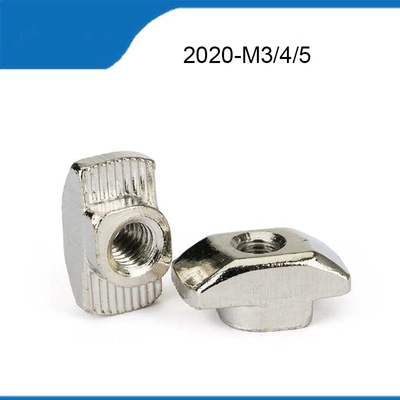 Free Shipping 50/100pcs 20-M3/4/5 T Hammer Nut M3 M4 M5 Block T Slot ...