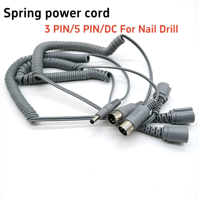 3 Types Strong Manicure machine Accessories Nail Drill Handpiece Cord ...