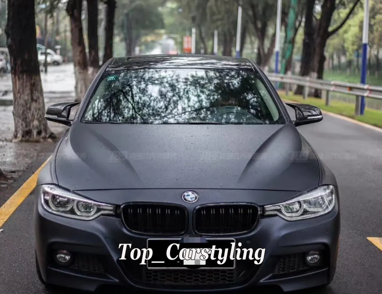 Glass Black Car Wrap