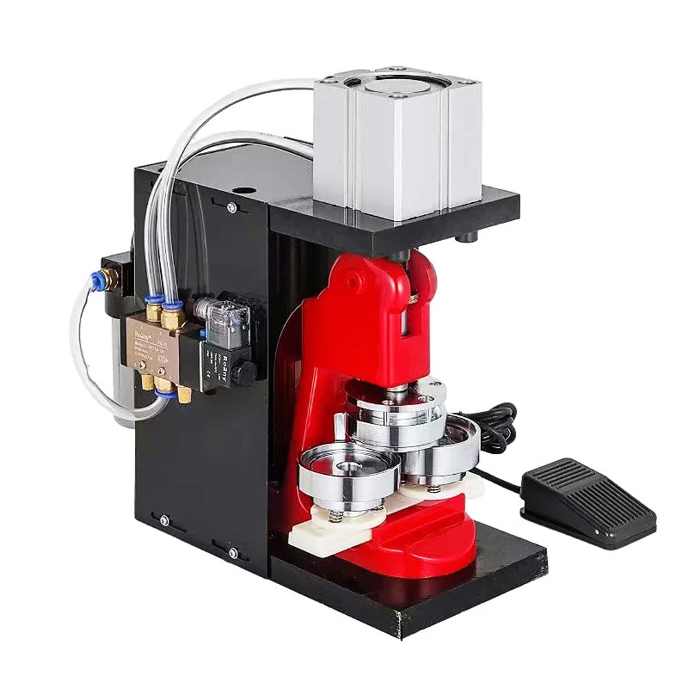 Pneumatic Button Maker Badge Making machine badge machine 25/32/37/44 ...