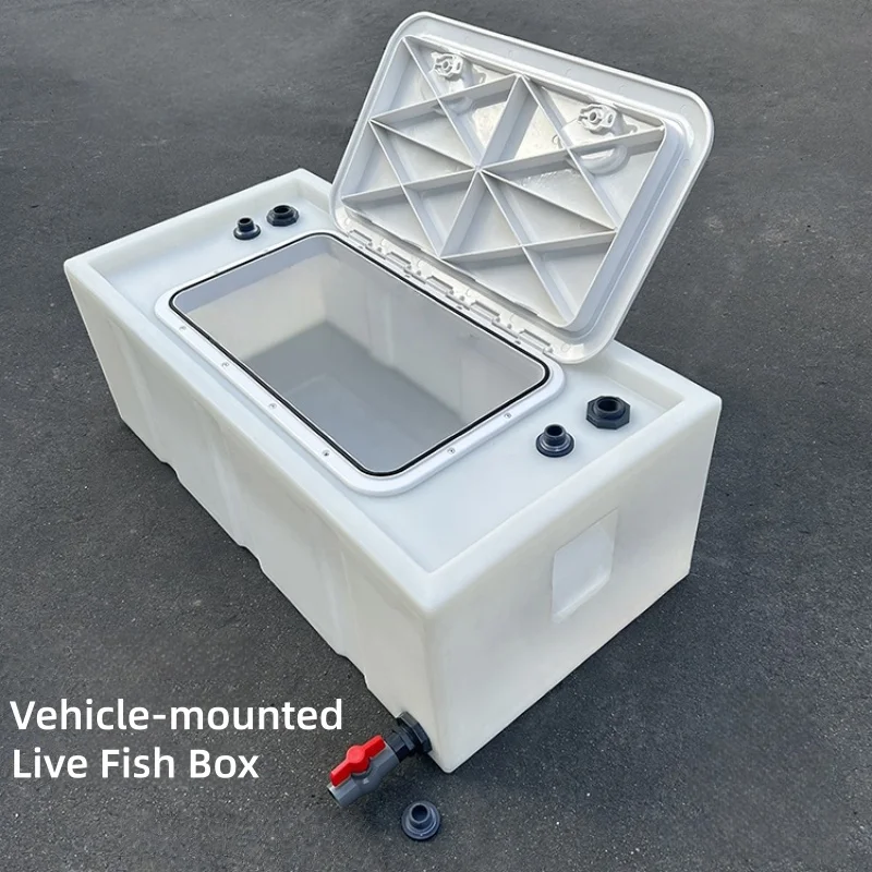 Large Capacity Live Fish Carrier Box Outdoor Fishing Equipment Secure ...