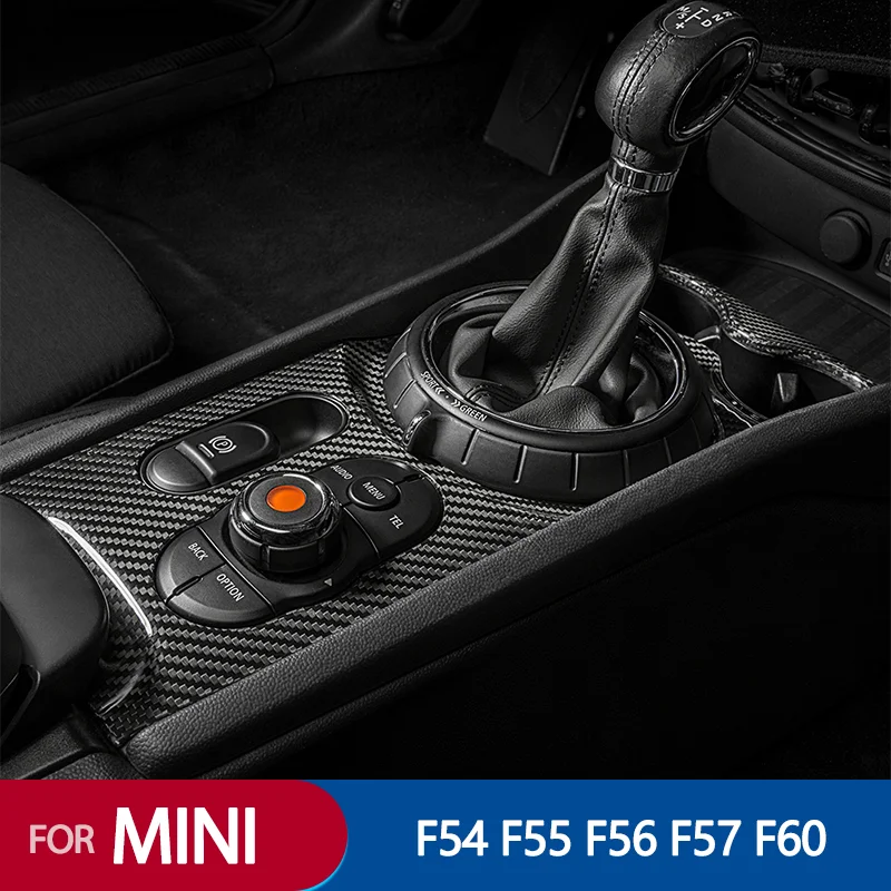 F54 F55 F56 F57 F60 Carbon Fiber Car Central Control Panel Cover ...