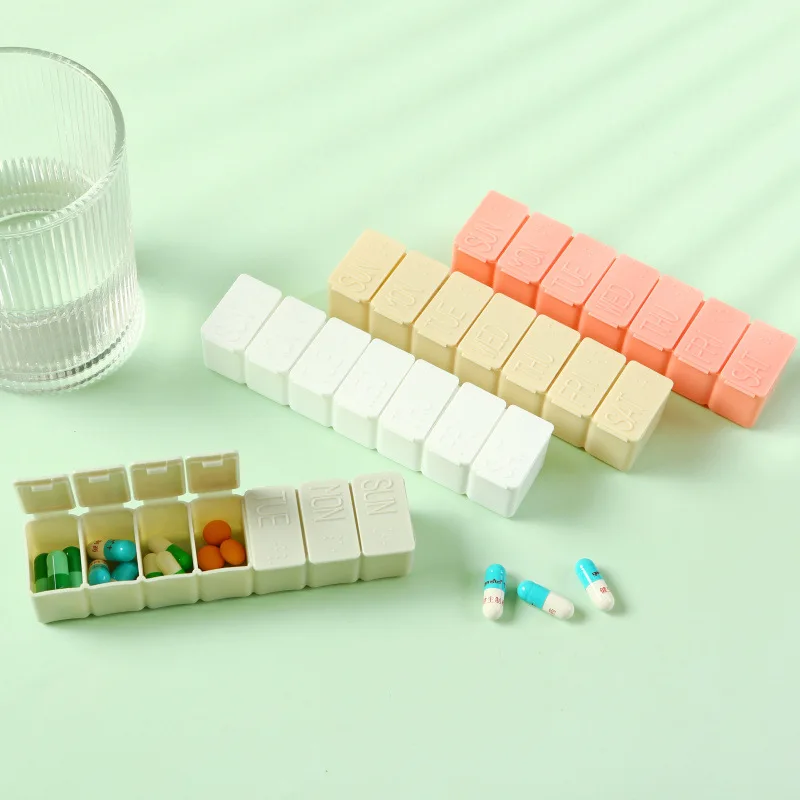 Weekly Pill Box Travel Medicine Storage Pill Case Organizer Drug ...