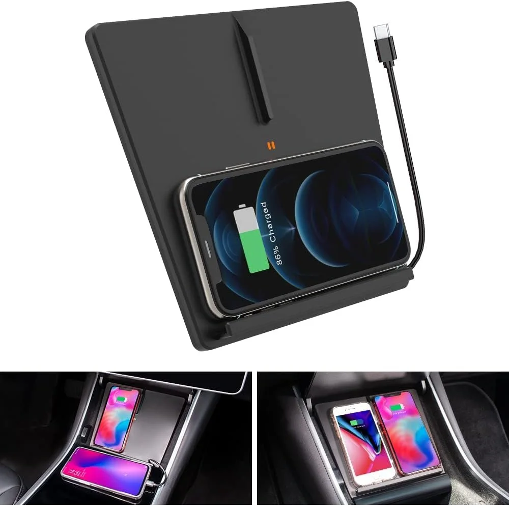 Wireless-Charger-for-Tesla-Model-3-2017-2020-Wireless-Phone-Charging ...