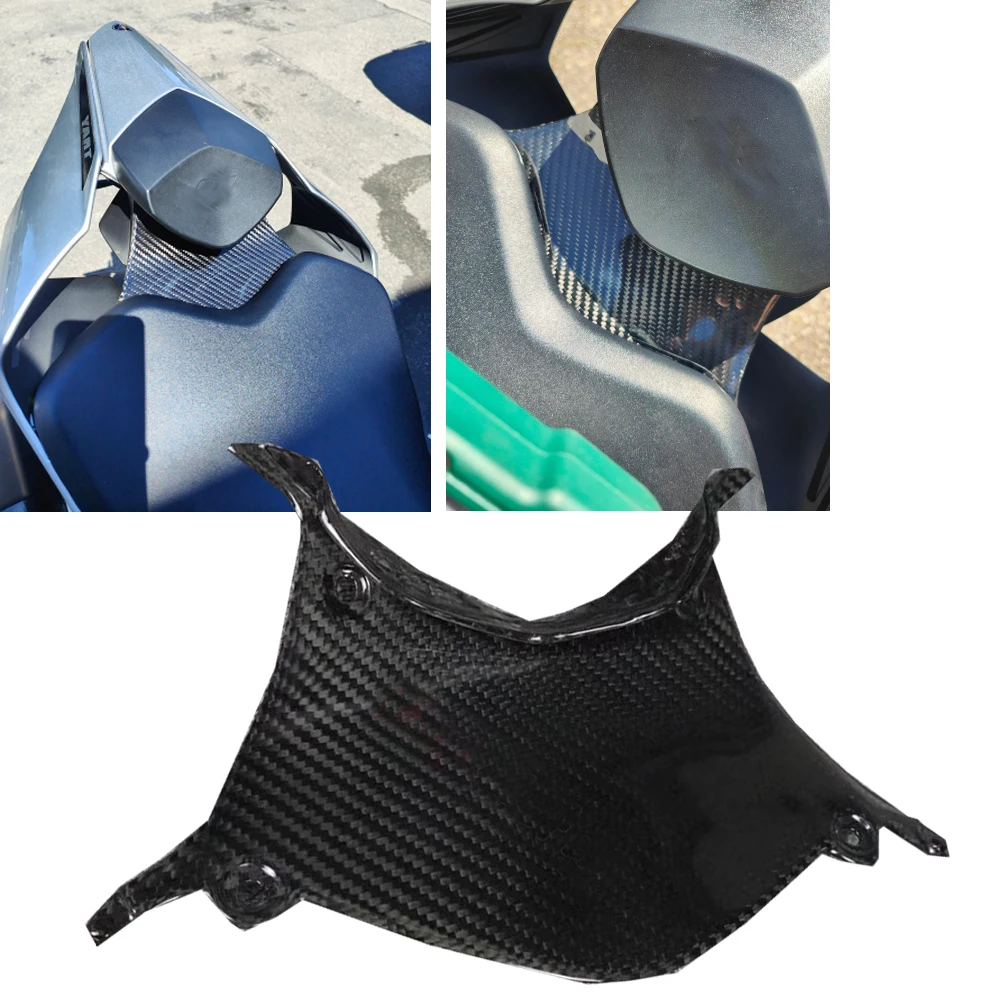 Motorcycle-Real-Carbon-Fiber-Rear-Tail-Center-Panel-Cover-Fairing-Seat ...