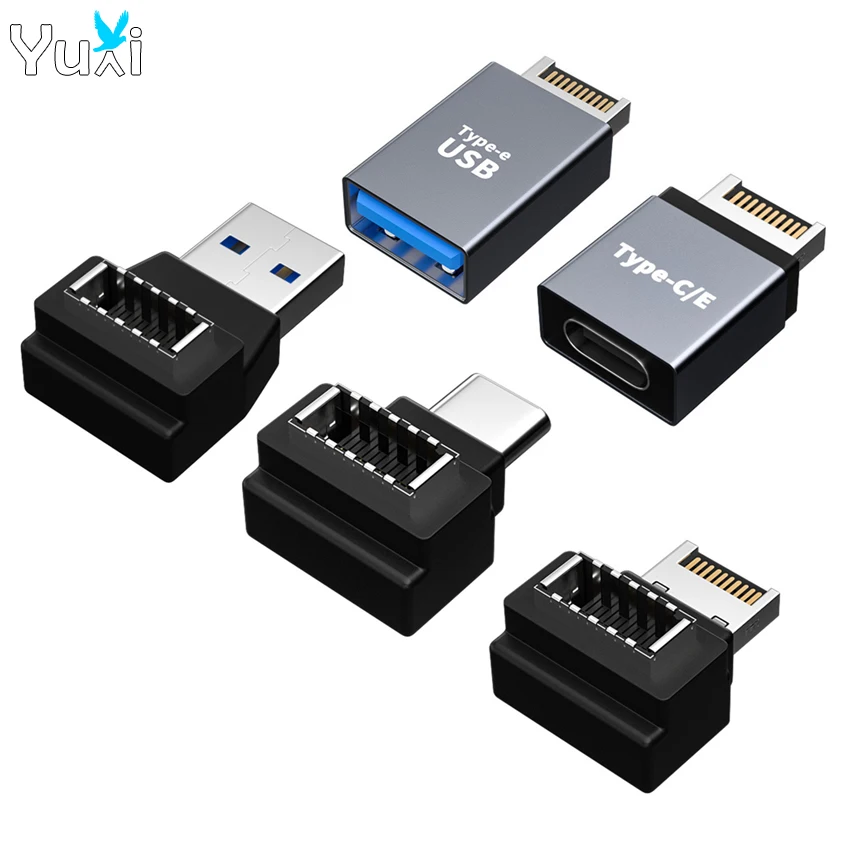 YuXi-Motherboard-Type-E-to-Type-C-USB-3-1-Adapter-5-10Gbps-Desktop ...