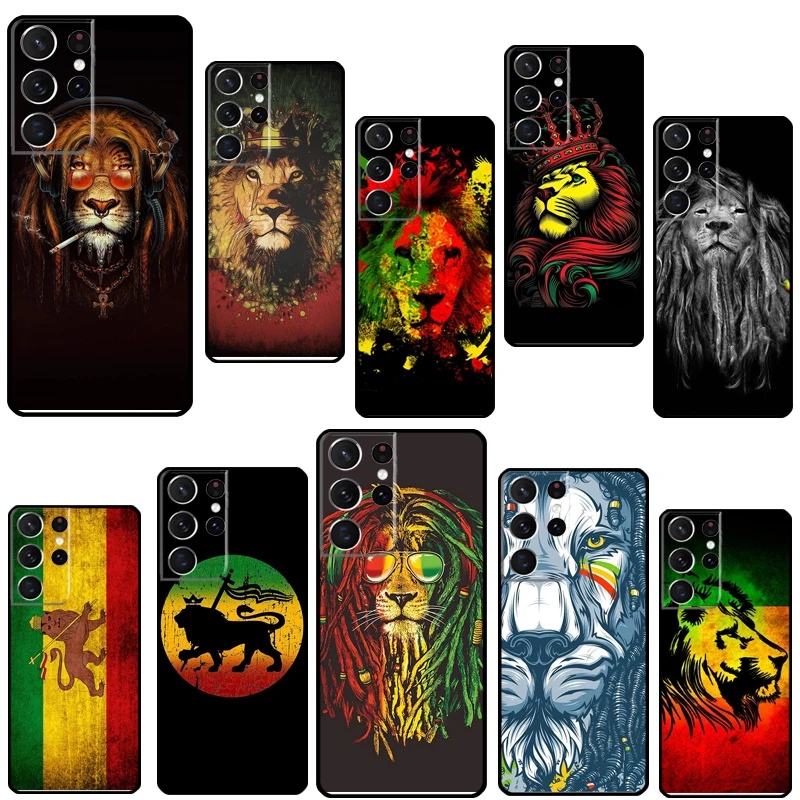 Rasta Lion Reggae Bob Marleys Phone Case For Samsung Galaxy S23 S22 ...