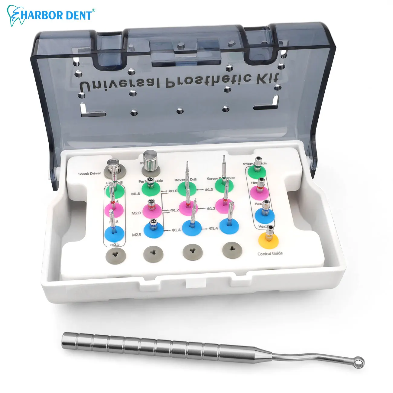 1 Set Dental Implant Screw Removal Kit Dental Broken Tool Extractor ...