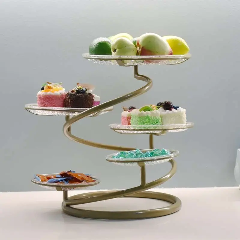 European-style-wrought-iron-multifunctional-fruit-cake-rack-afternoon ...