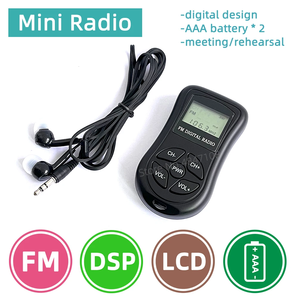 Portable-Radio-Mini-Pocket-FM-DSP-Digital-Display-Stereo-LCD-Screen ...