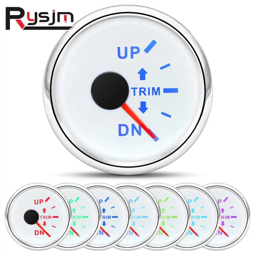 HD 52mm Boat Marine Trim Meter UP-DN Trim Tilt Indicator Meter 2 Inch ...