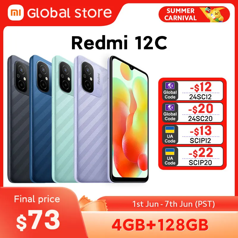 Global-Version-Xiaomi-Redmi-12C-50MP-AI-Camera-MTK-Helio-G85-6-71-Inch ...