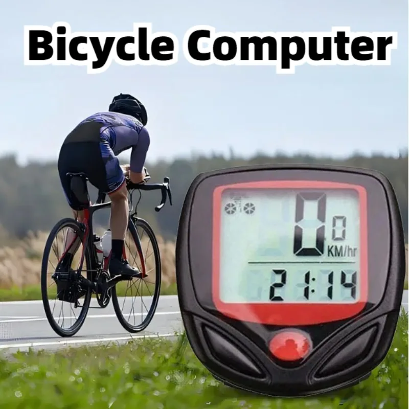 Universal Bicycle Computer Magnet LCD Display Digital Bike Speedometer ...