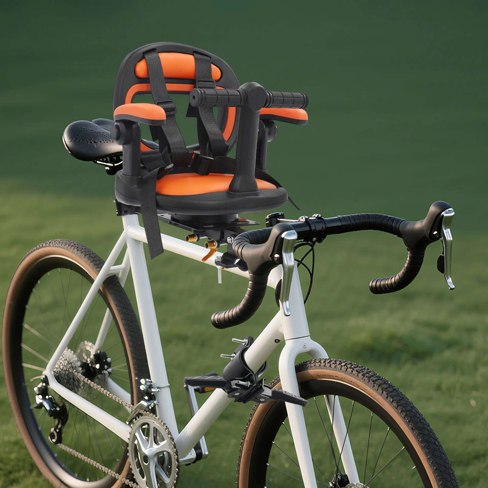 Siège de vélo pour enfants, siège de vélo monté sur le devant avec ...