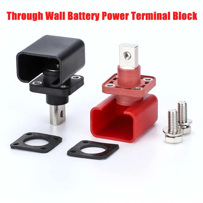 500A Through Wall Lithium Battery Terminal Block Square Copper Energy ...
