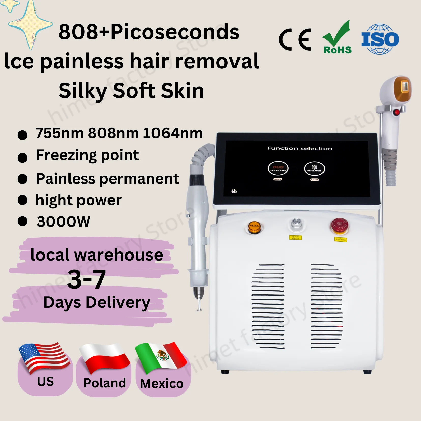 Diode-Laser-2-in-1-Picosecond-Laser-Tattoo-Removal-And-Hair-Removal ...