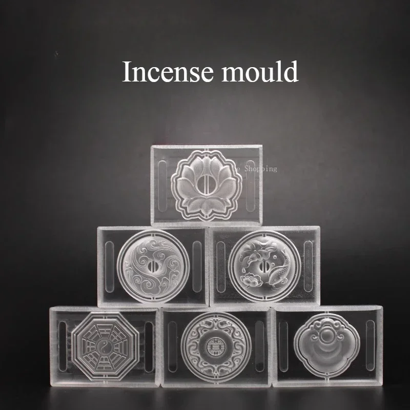 Incense Card Mould Double-sided Acrylic Material Auspicious Clouds ...