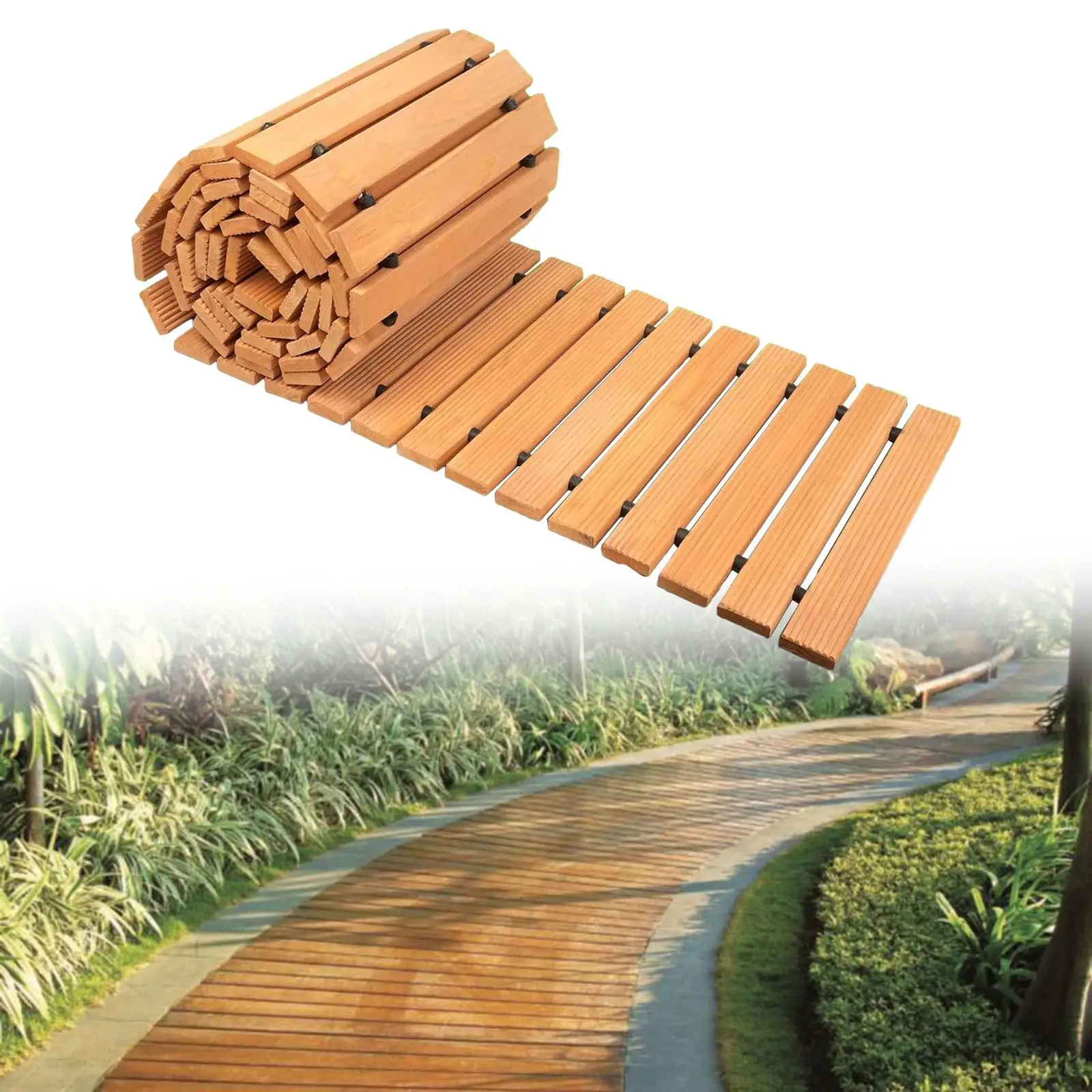 12ft Wooden Garden Pathway Roll Out Wedding Party Pathway Garden ...