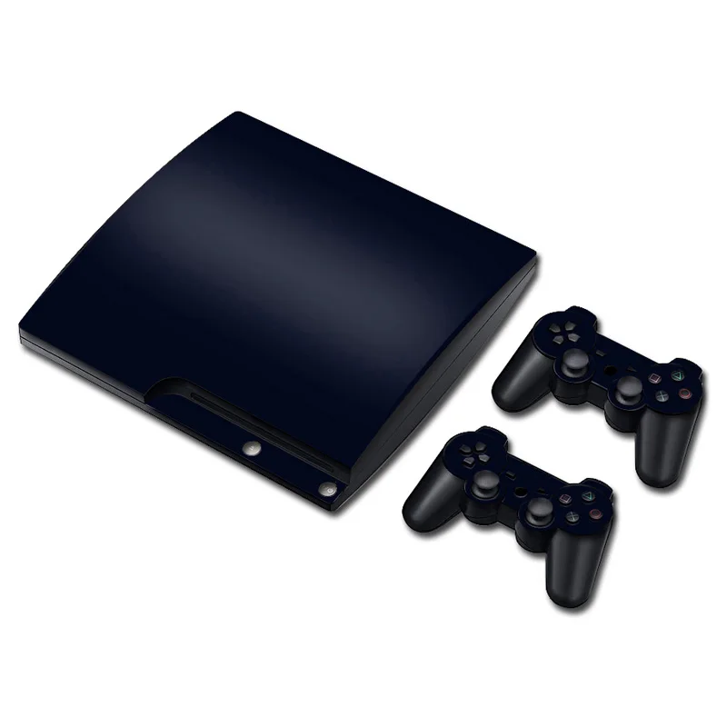 Black-color-Vinyl-Decal-Skin-stickers-Wrap-for-PS3-Slim-Console-and-2 ...