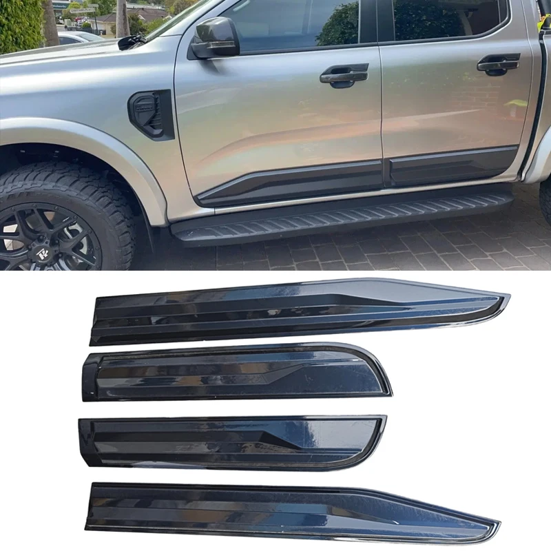 Body-Cladding-Exterior-Slim-Side-Door-Trim-Molding-Guard-For-Ford ...