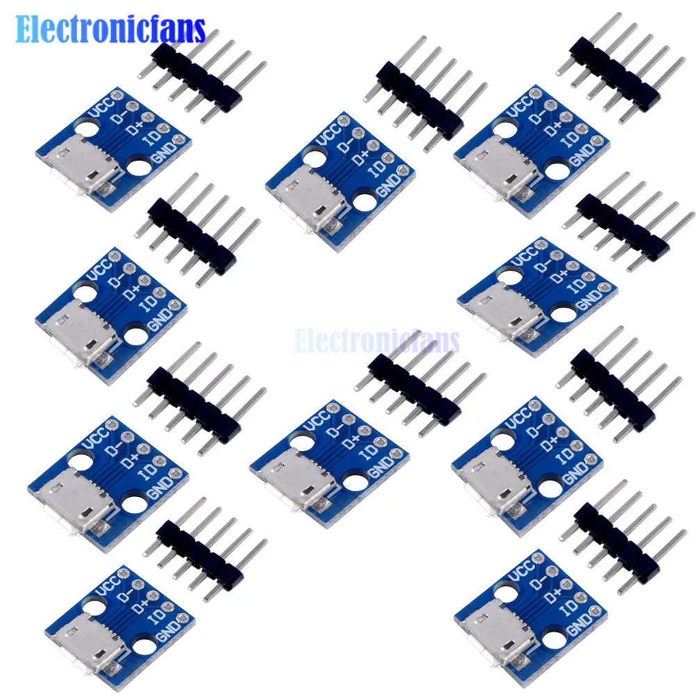 10PCS CJMCU Breakout Power Supply Module Micro USB Interface Power ...