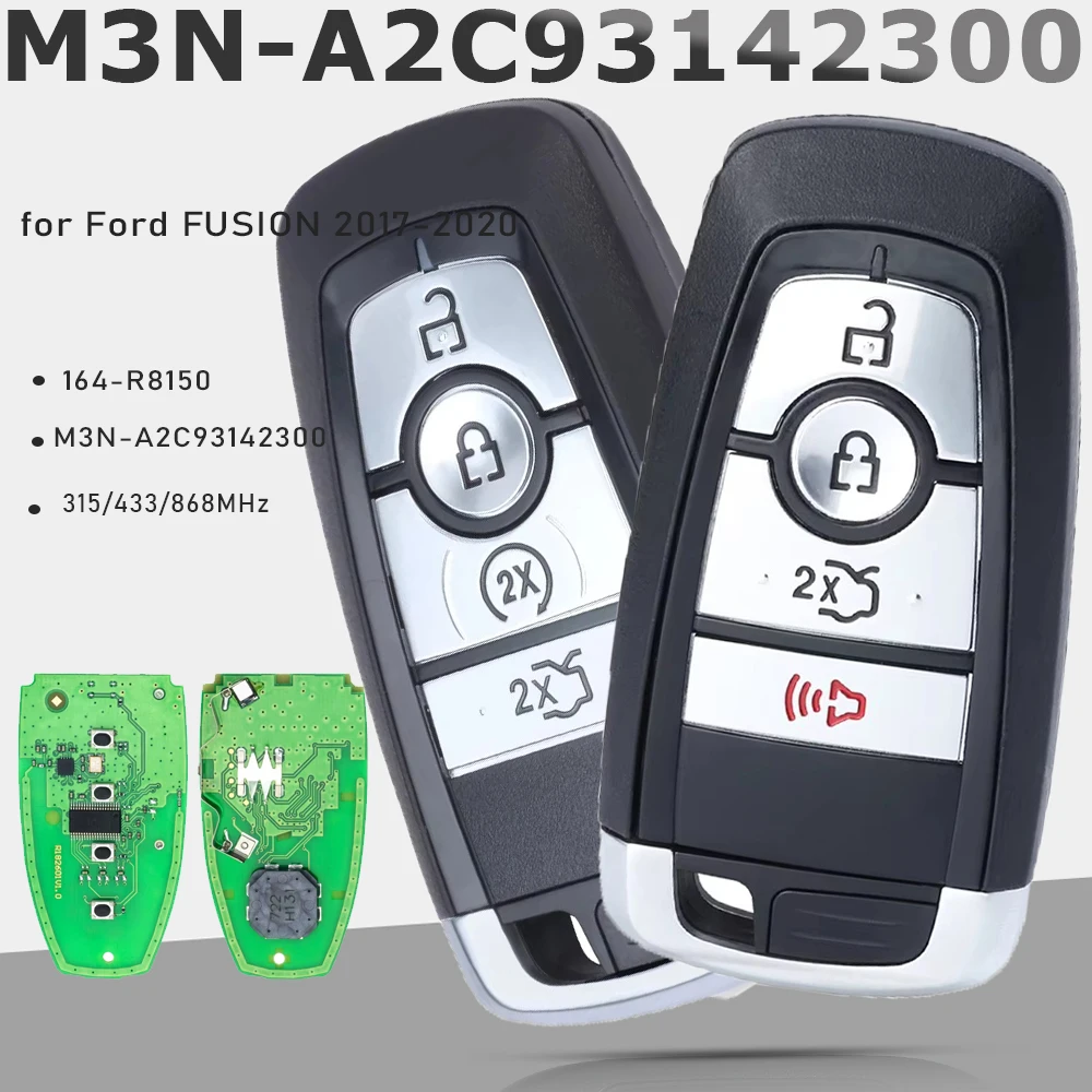 KEYECU M3N-A2C93142300, 164-R8150 for Ford FUSION 2017 2018 2019 2020 ...