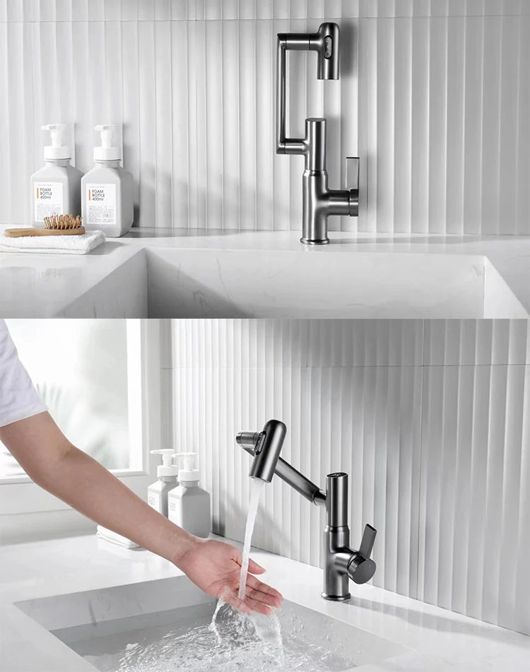 Luxury Swivel Faucet with Temperature Display - FaucetBazaar