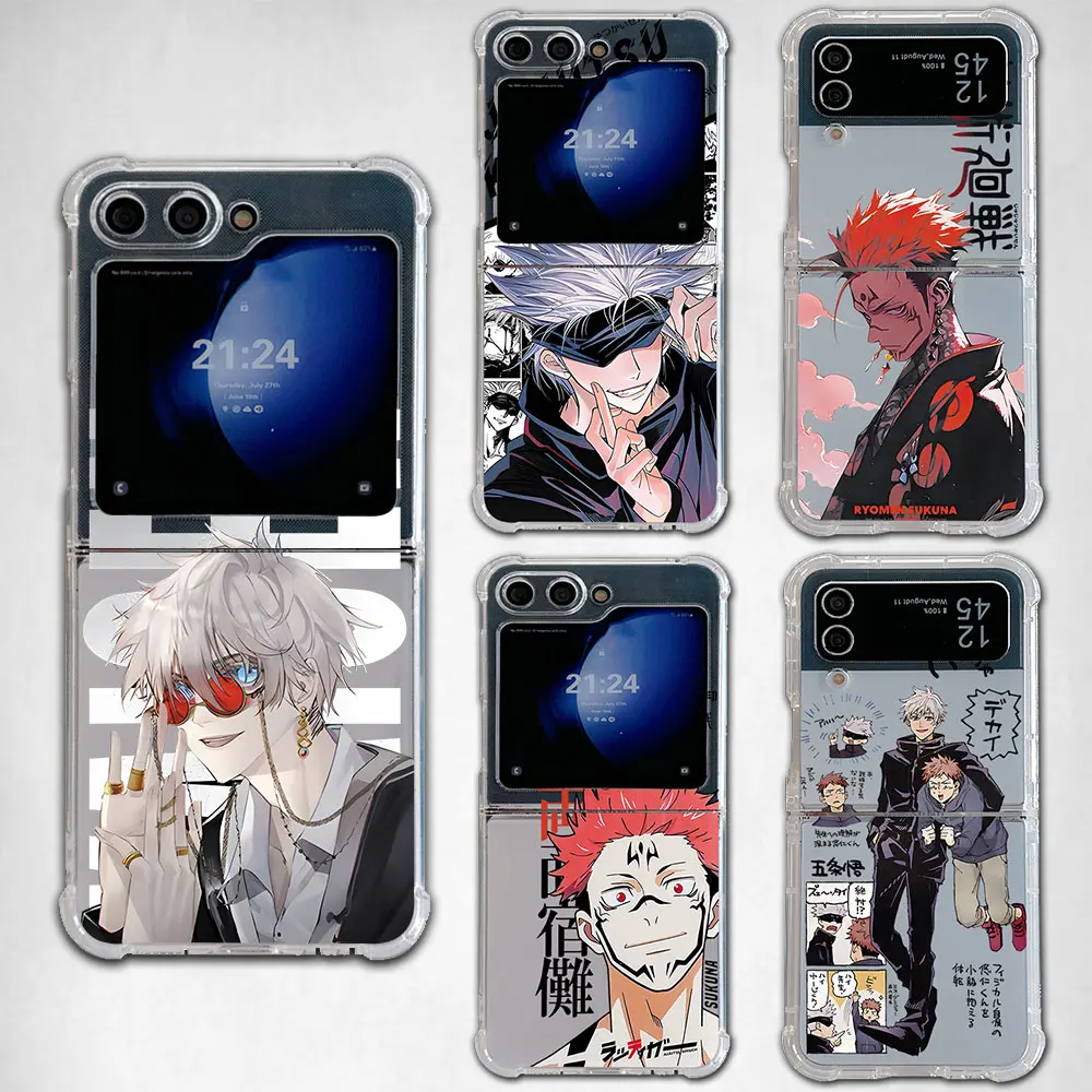 Anime-Jujutsus-Kaisen-Satoru-Gojo-Phone-Case-for-Samsung-Galaxy-Z-Flip ...