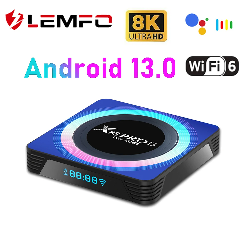 LEMFO-Smart-TV-Box-X88-Pro-13b-Android-13-8K-TV-Box-Android-4G-64G ...