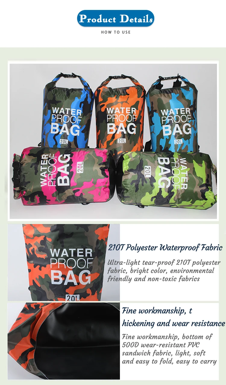 Sports bag,2L Green--Sac de natation étanche, bouée de natation, sac sec étanche, sac de rafting ...