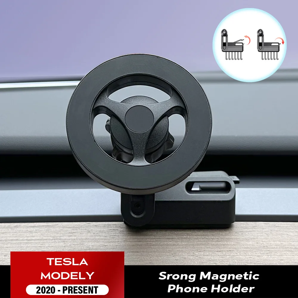 For-Tesla-Model-Y-Strong-Magnetic-Phone-Holder-for-iPhone-14-13-12-Pro ...