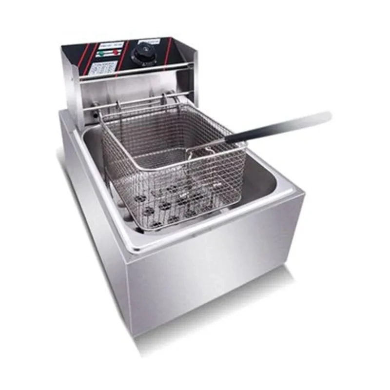 6L-Stainless-Steel-Commercial-Electric-Deep-Fryer-Stove-Single-Cylinder ...