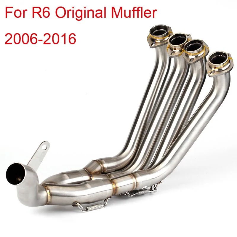 YZF-R6-Motorcycle-Exhaust-Full-Systems-Pipe-Fit-Original-Muffler-Front ...