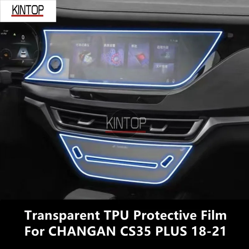 Para CHANGAN CS35 PLUS 18 21 consola central Interior de coche película ...