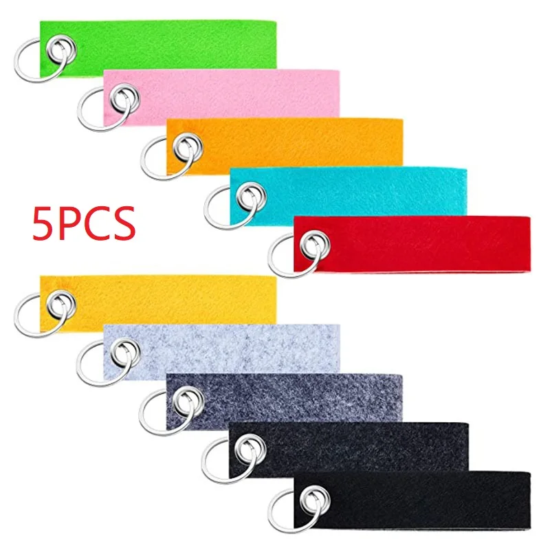 5pcs-Felt-Key-Chain-Wholesale-Fashion-Color-Car-Keychain-Accessories ...