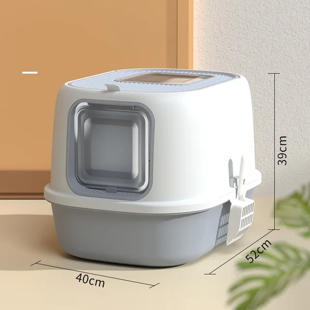 Macskák Alomdoboz Teljesen Zárt Hordozható Wc-Splash-Bizonyító Macska ...