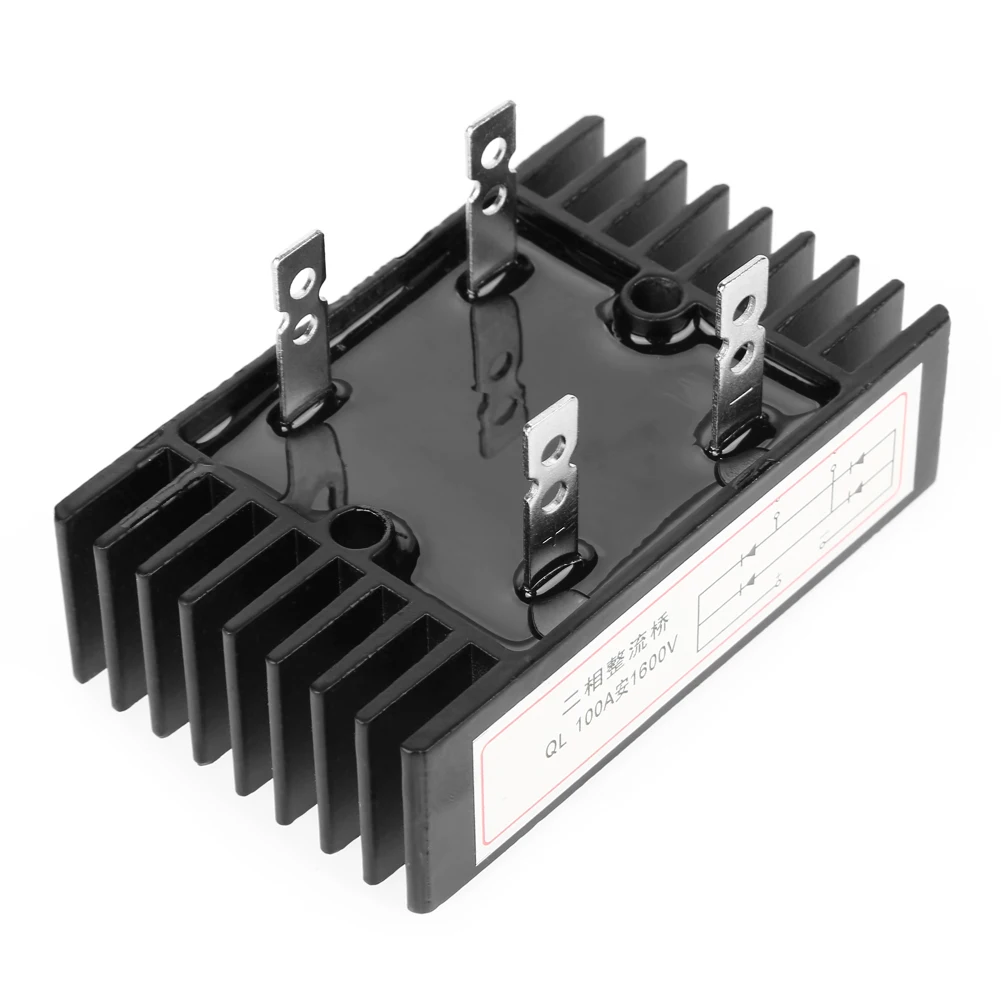 100A Amp 1600V Voltage 2-Phase Diode Bridge Rectifier High Power ...