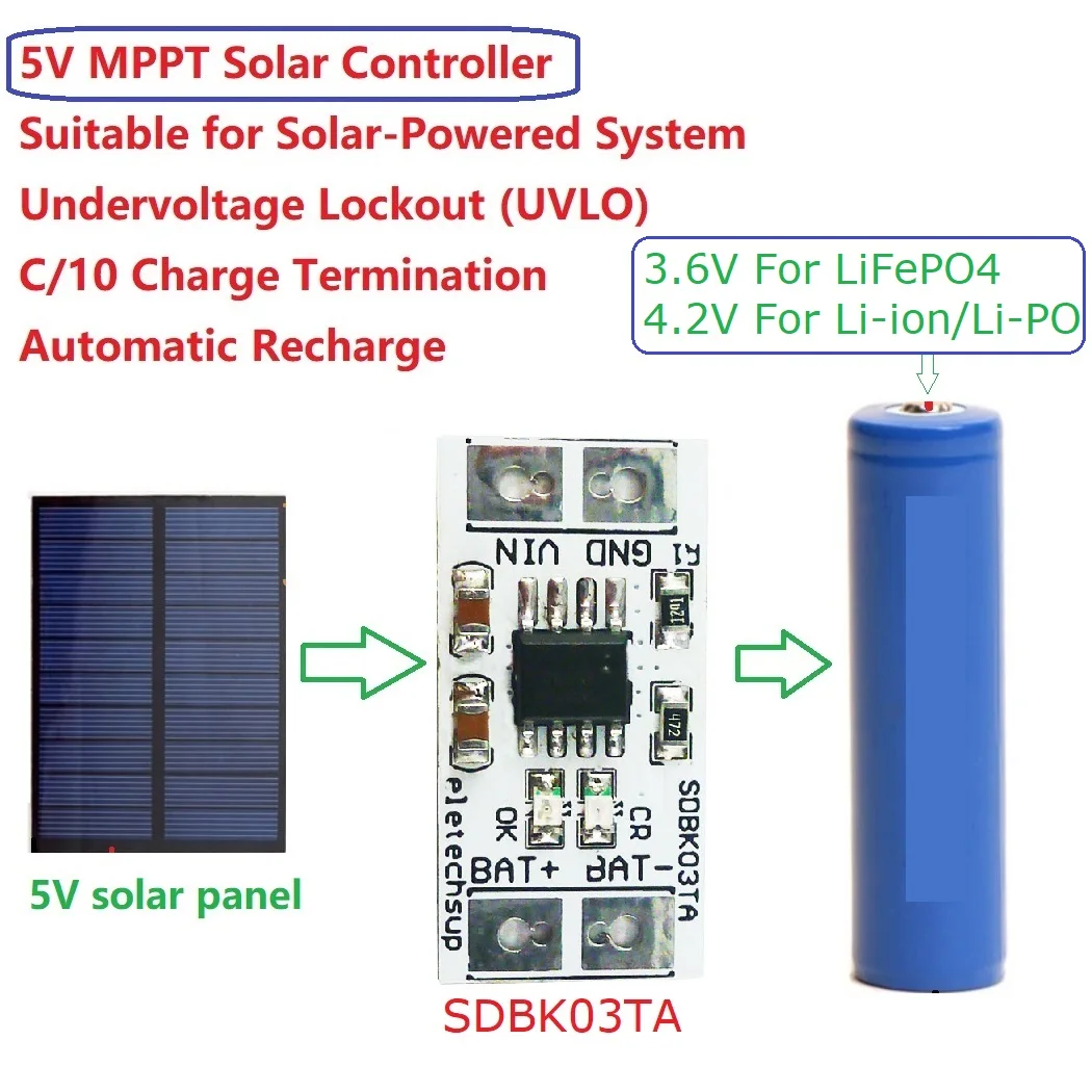 DC-5V-1A-Board-for-i-ion-Li-PO-LiFePO4-Battery-mini-MPPT-Solar-Charge ...