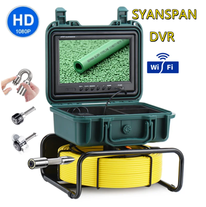 Pipe Inspection Video Camera 9 Inch DVR/ WiFi , SYANSPAN 23MM Drain ...