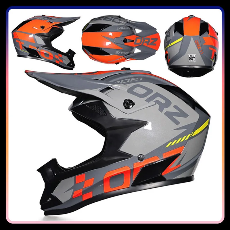 DOT-Approved-Full-Face-Motorcycle-Helmet-ATV-Dirt-Bike-Helmet-Sport-Off ...