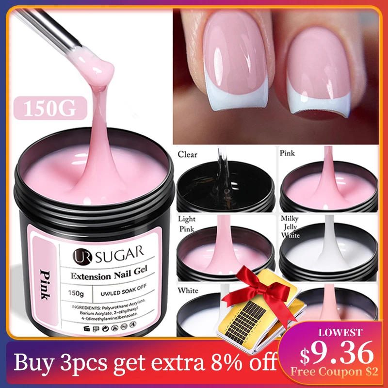 UR-SUGAR-150g-Extension-French-Acrylic-Gel-Soak-Off-UV-LED-Camouflage ...