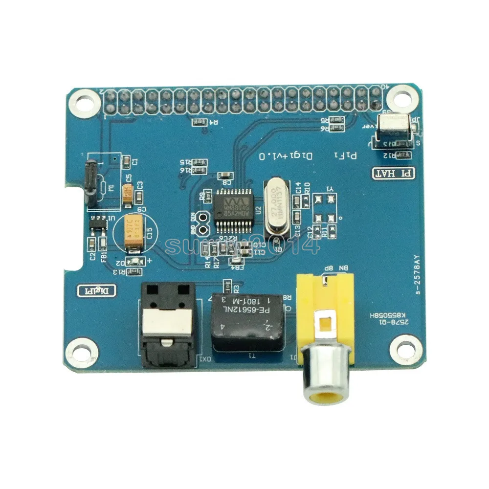 HIFI PIFI I2S SPDIF Digital Sound Card Optical Fiber Board for Raspberry pi