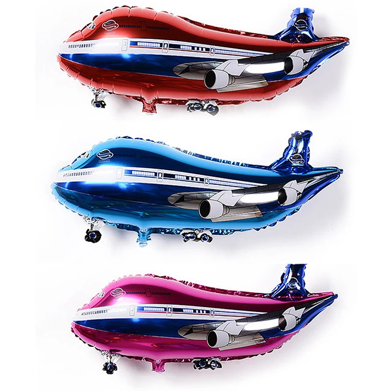 Cartoon-Airplane-Balloon-Children-Toy-Aluminum-Foil-Balloon-Birthday ...