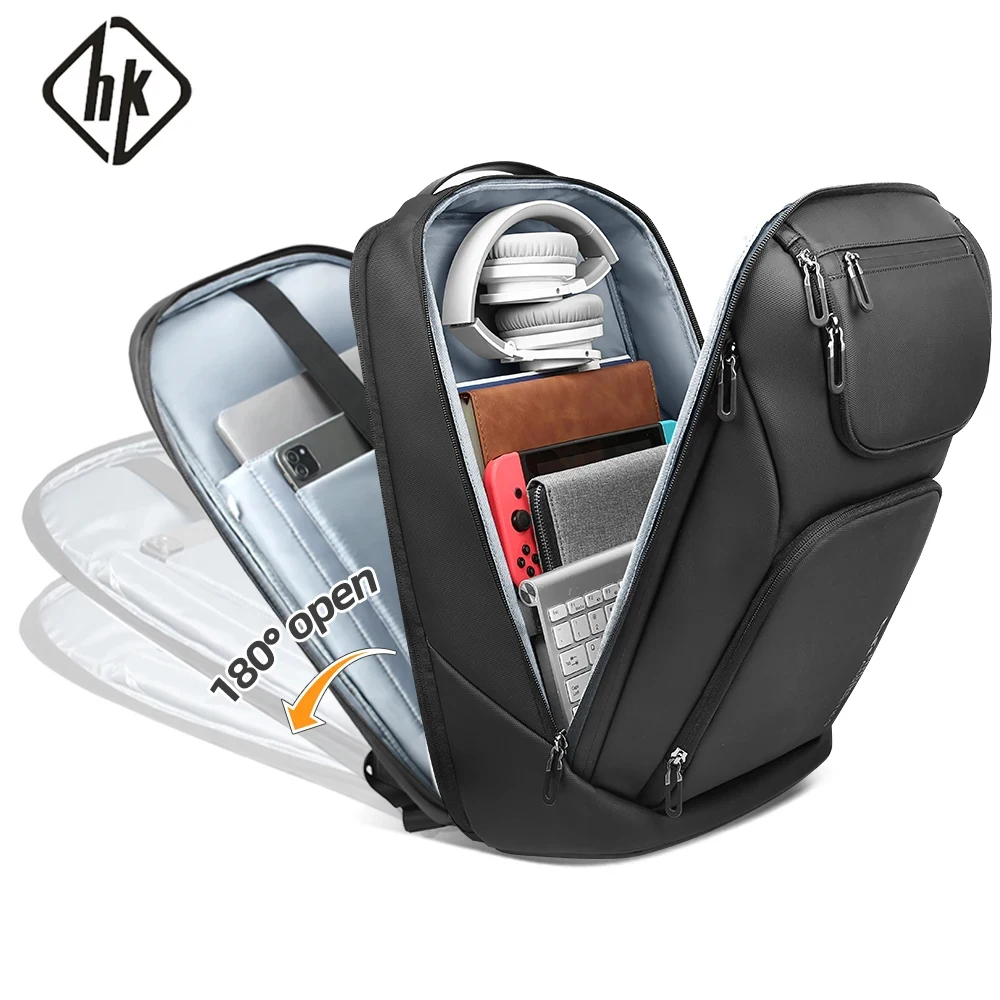 HcanKcan-Multifunctional-Business-Backpack-For-Men-15-6-Laptop-Large ...