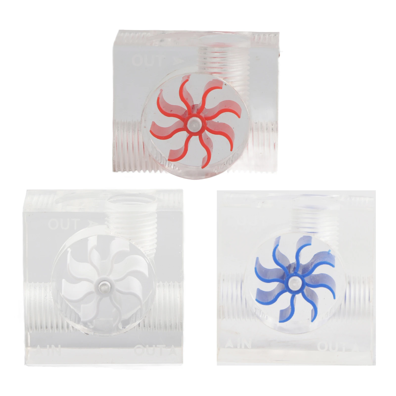 Water-Cooling-Flow-Indicator-Acrylic-3-Way-8-impeller-Water-Flow-Meter ...
