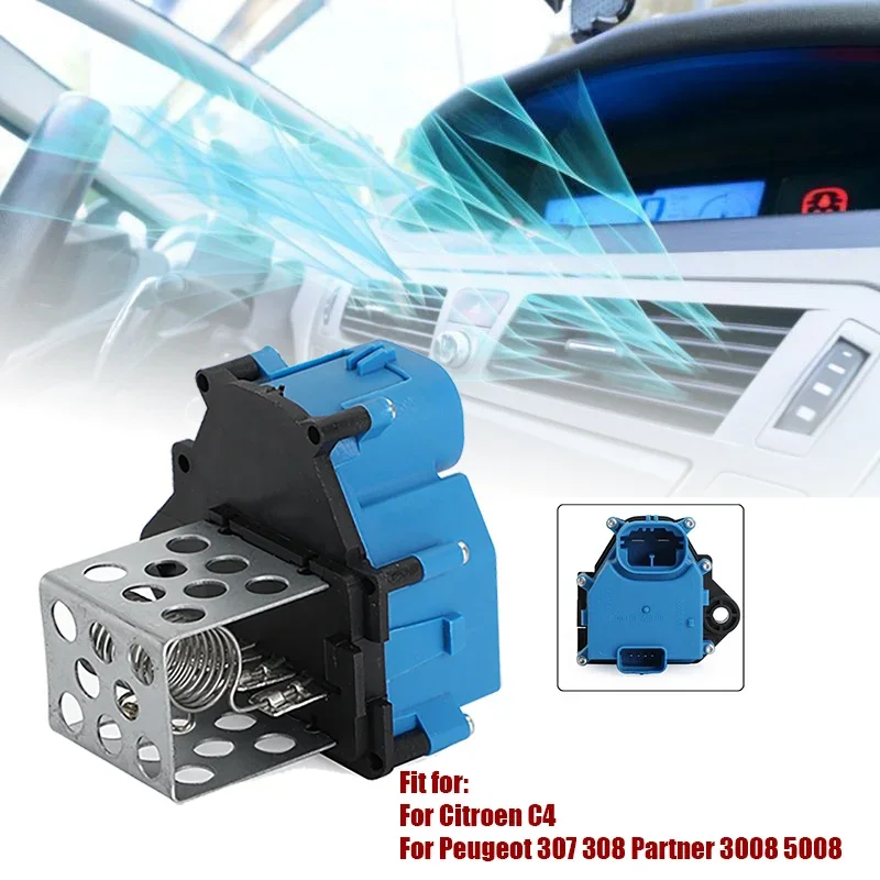 Radiator Fan Cooling Resistor 1308CP for Peugeot 307 308 Partner 3008 ...