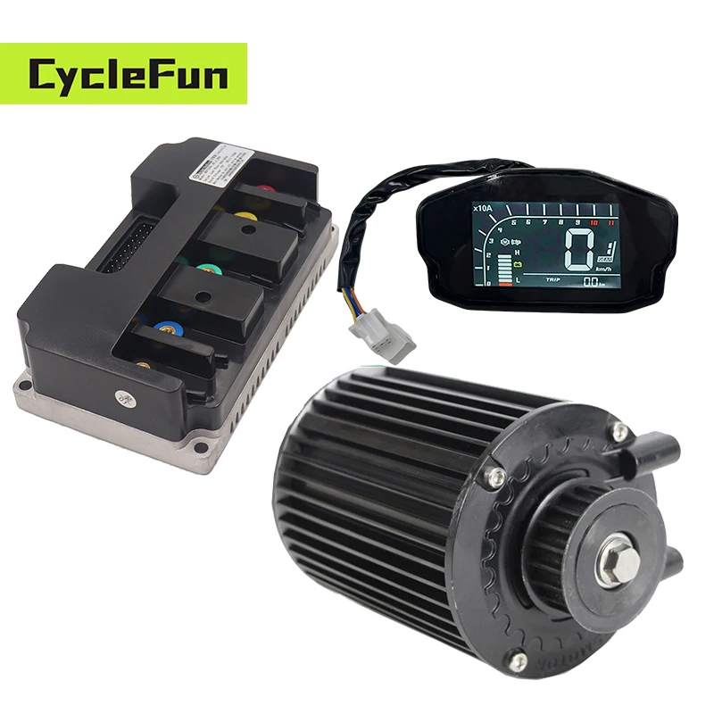QS90 Mid-Drive Motor Rated 1000W With FarDriver ND72260 DC 80A ...