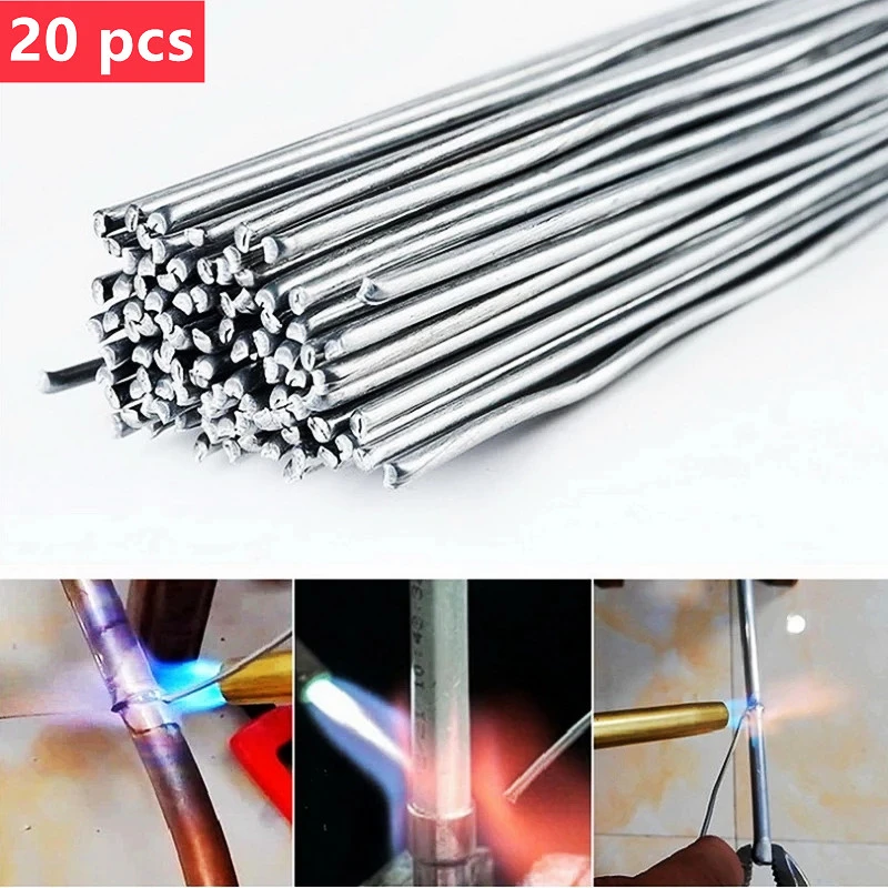 20pcs Low Temperature Easy Melt Aluminum Welding Rods Weld Bars Cored ...