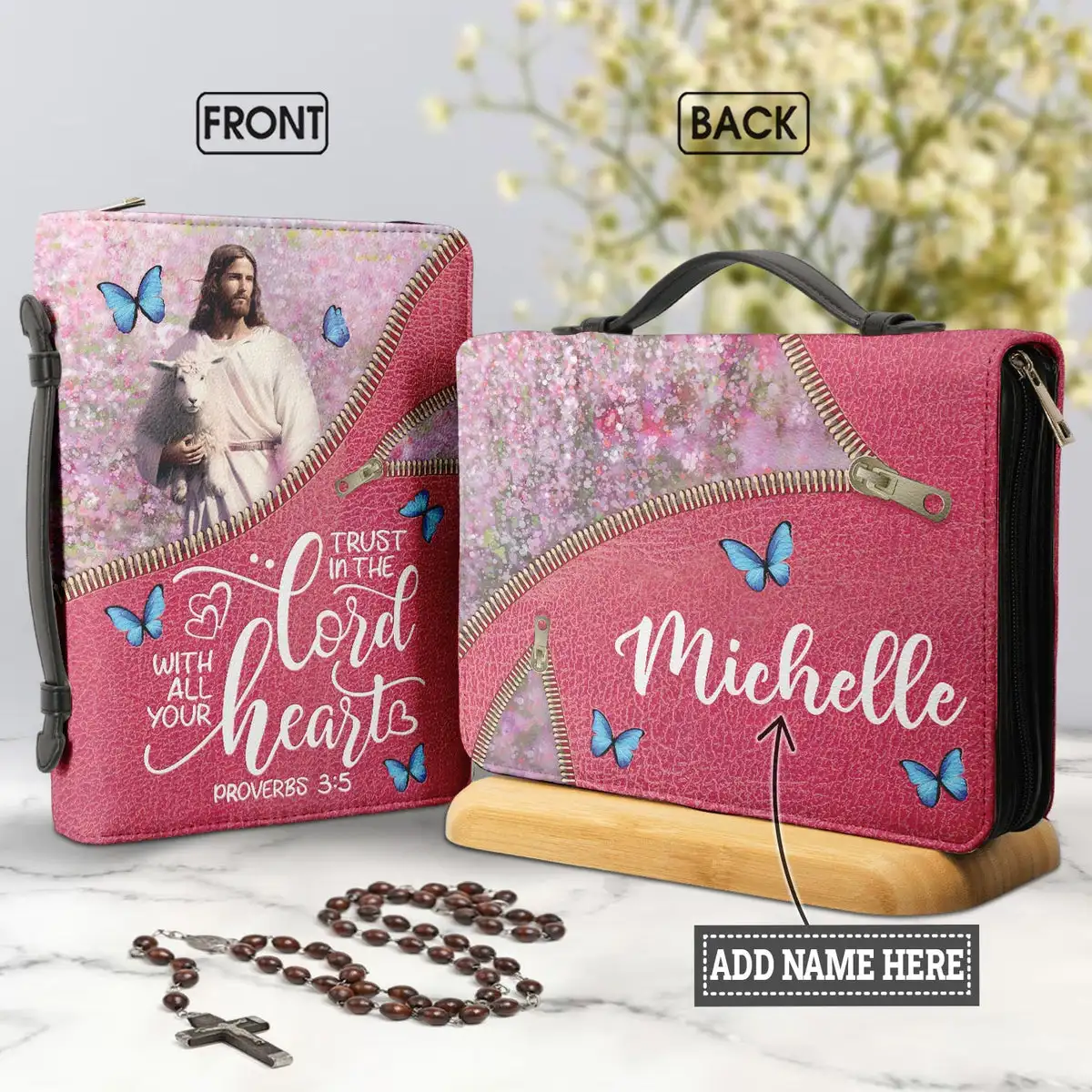 Bible-Bags-Trust-In-The-Lord-With-All-You-Heart-Print-Ladies-Storage ...